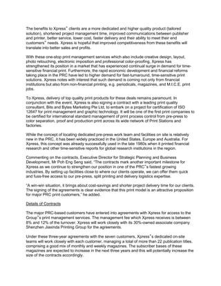 XPRESS HOLDINGS PR | PDF