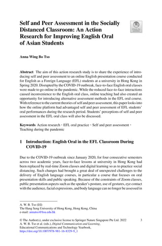 Digital Communication And Learning Changes And Challenges Anna Wing Bo ...