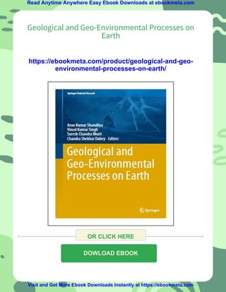Geological and Geo-Environmental Processes on Earth | PDF