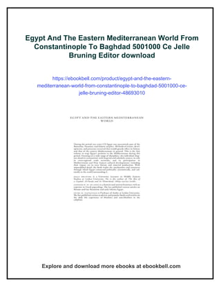Egypt And The Eastern Mediterranean World From Constantinople To ...