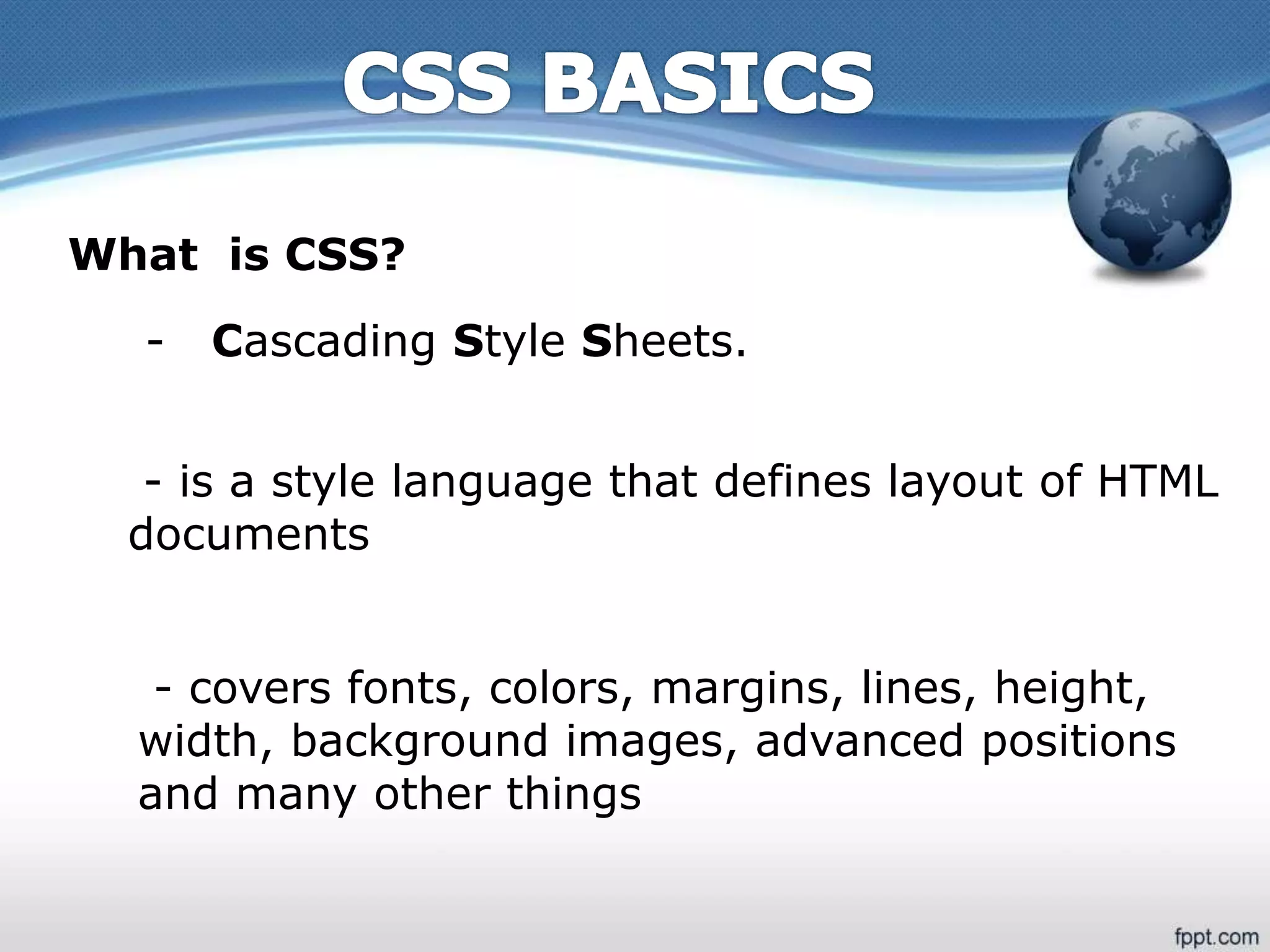 Basic Web Development | PPT