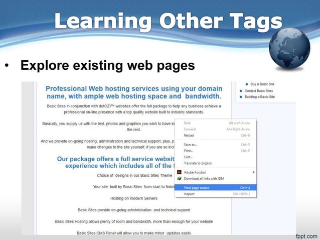 Basic Web Development | PPT