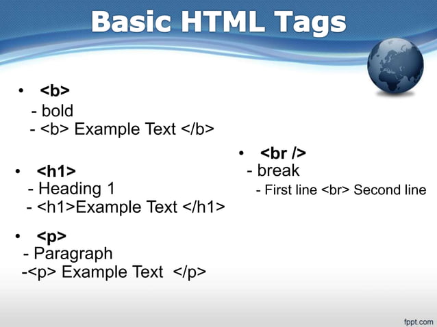 Basic Web Development | PPT