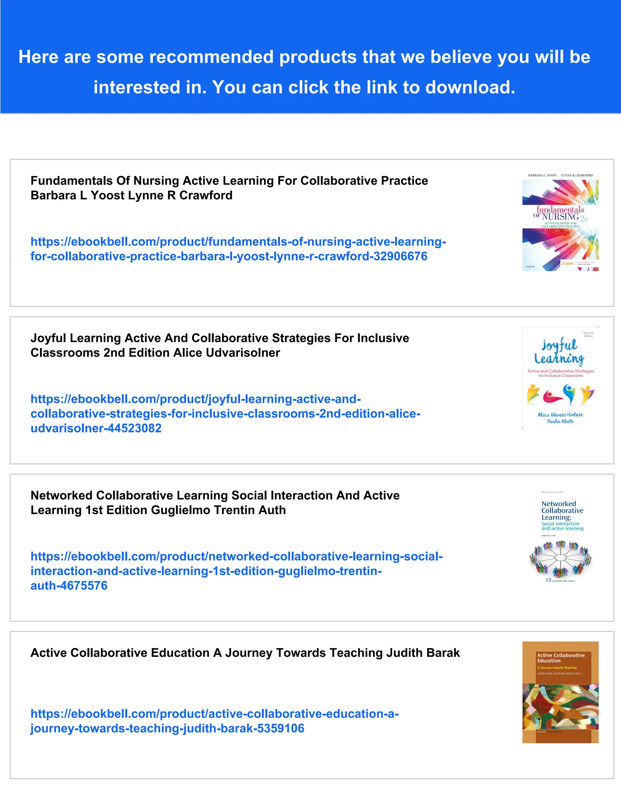 Collaborative Active Learning Practical Activitybased Approaches To ...