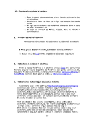 24365896 tutorial-instalare-wordpress-carteamea-net | PDF