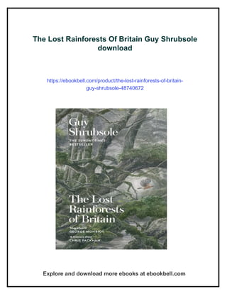 The Lost Rainforests Of Britain Guy Shrubsole | PDF