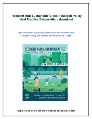 Resilient And Sustainable Cities Research Policy And Practice Zaheer ...