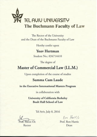 LL.M. Summa Cum Laude | PDF