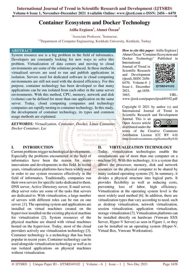 Container Ecosystem and Docker Technology | PDF | Cloud Computing | Internet