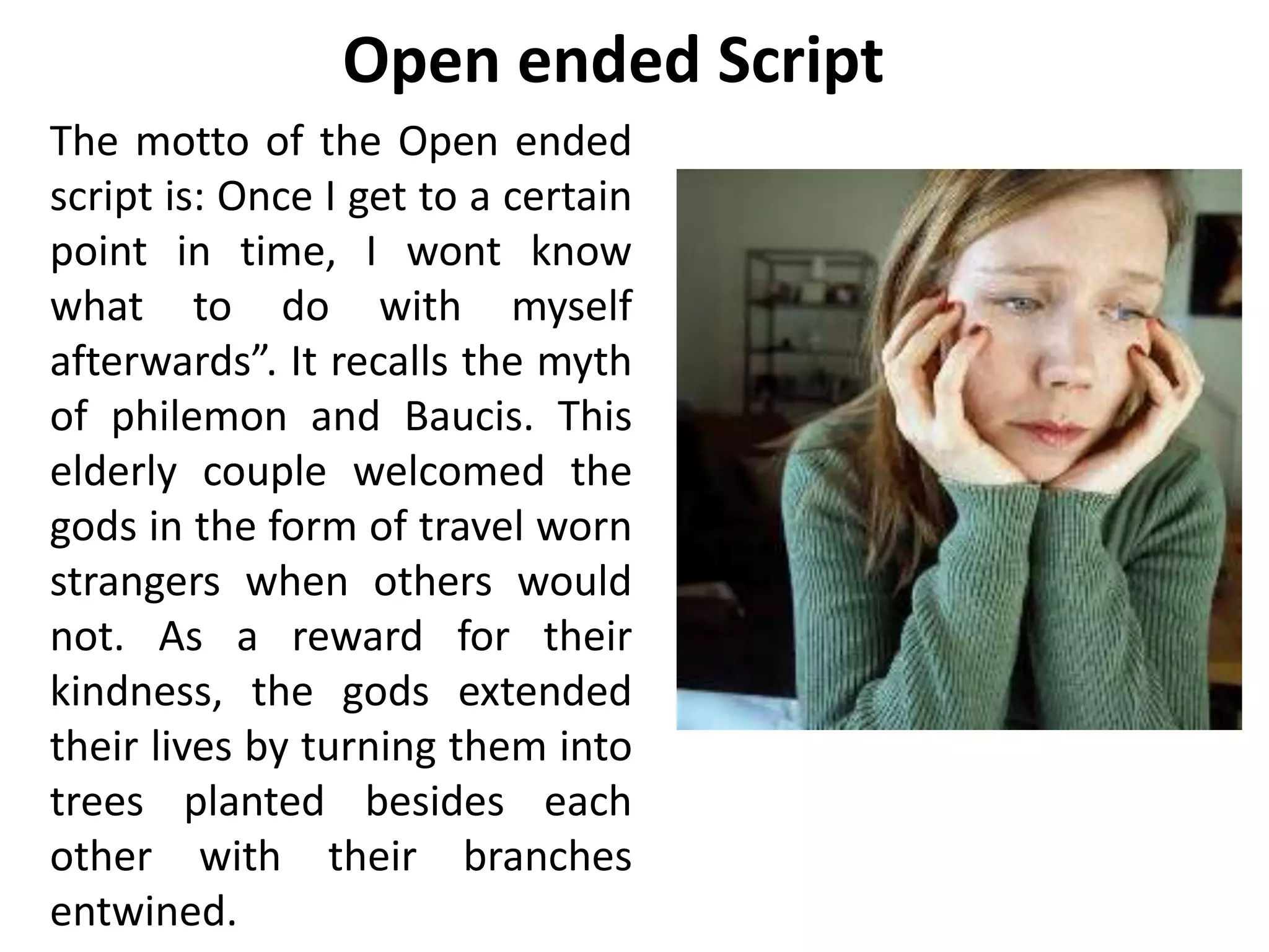 Open ended script - Transactional Analysis | PPTX