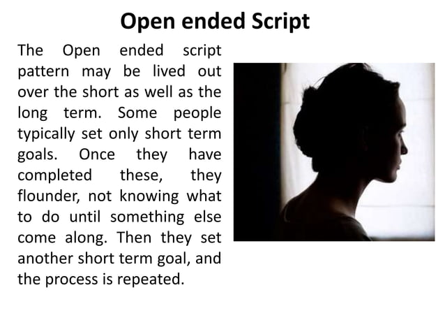 Open ended script - Transactional Analysis | PPT