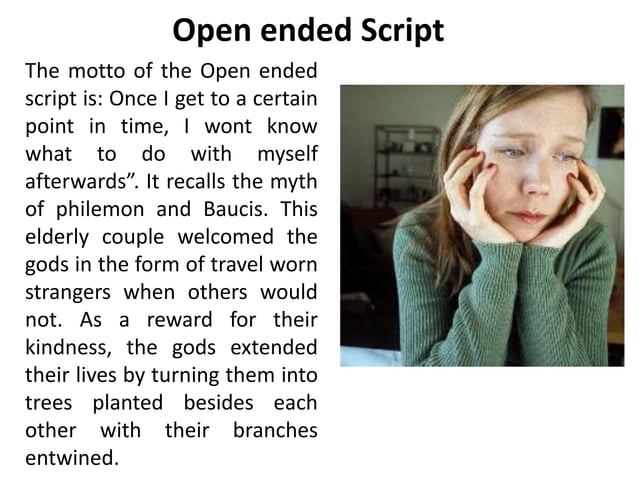 Open ended script - Transactional Analysis | PPT