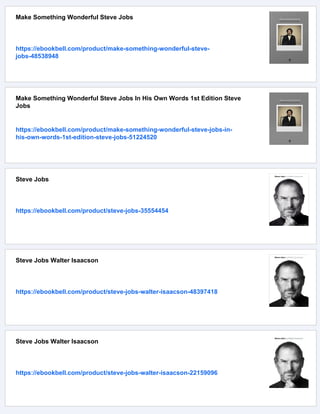 Steve Jobs Computer Visionary Sophie Washburne Barbara Sheen | PDF