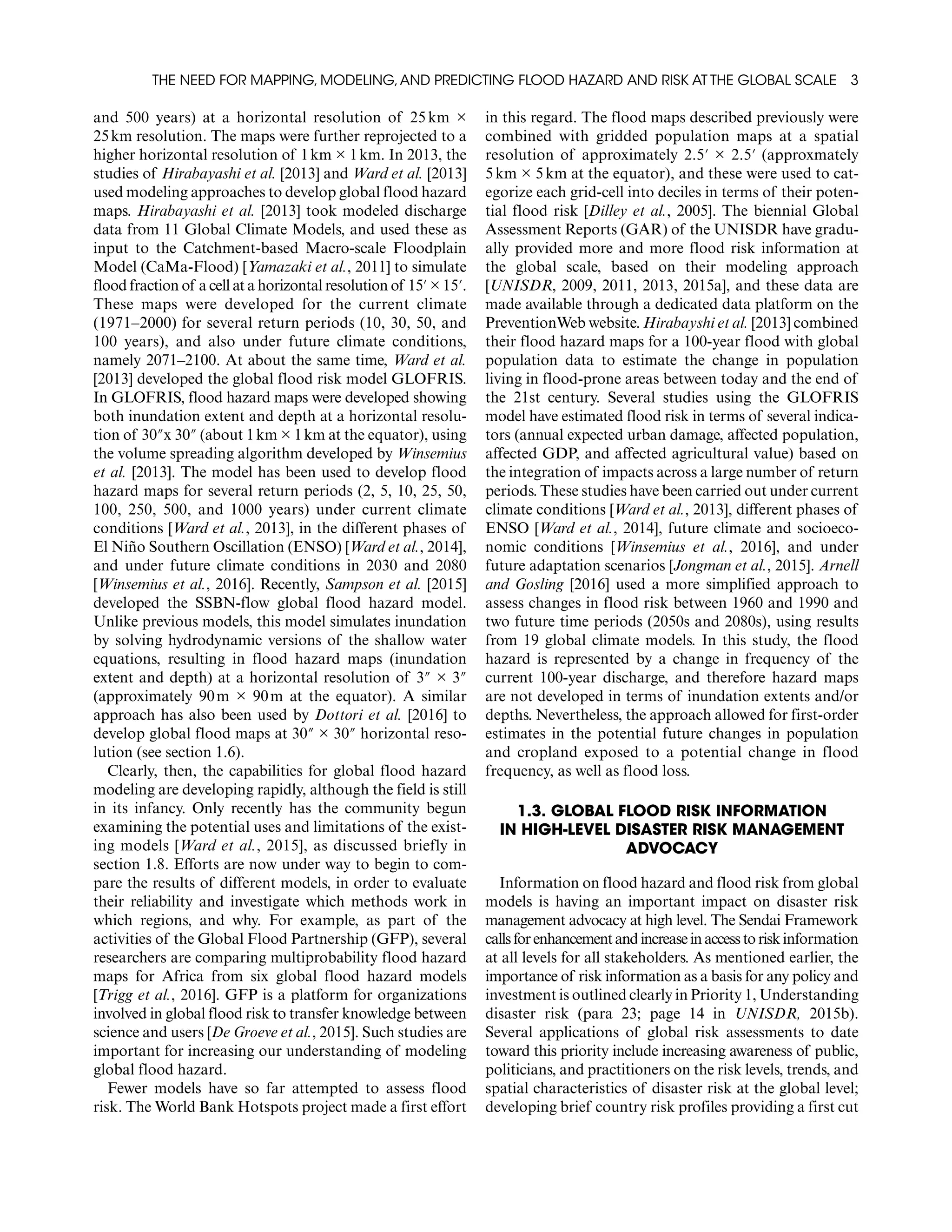 Global Flood Hazard Applications In Modeling Mapping And Forecasting ...