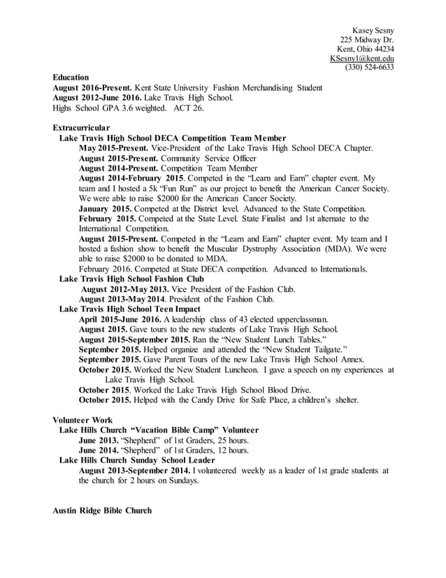 LinkedIn Resume | DOCX