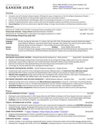 GaneshZilpe_Resume | PDF