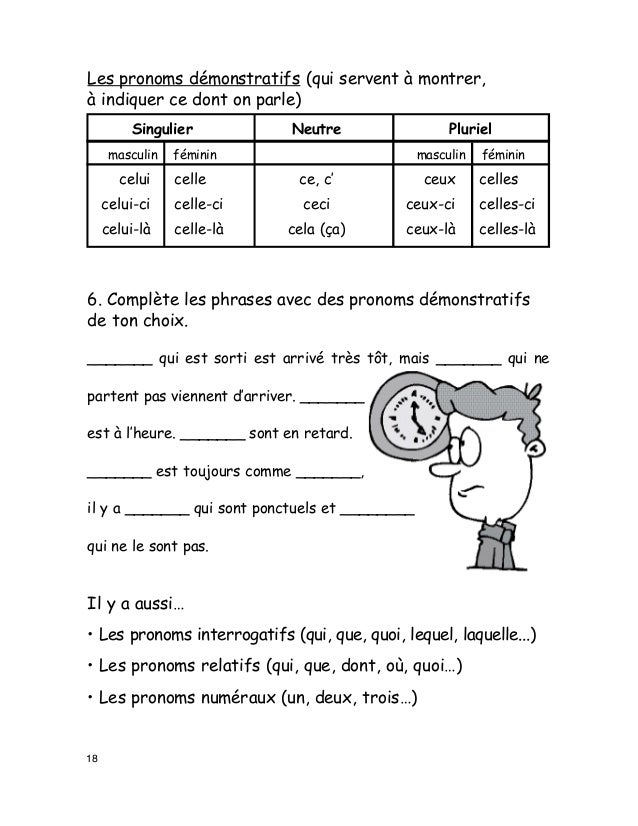 les adjectifs et les pronoms démonstratifs