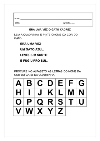 sequencia-didatica-o-gato-xadrez-atividades | DOCX