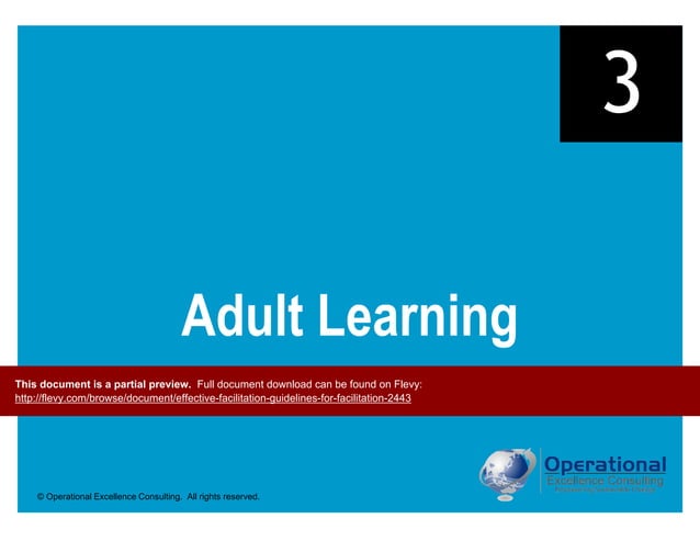 Effective Facilitation: Guidelines for Facilitation | PDF