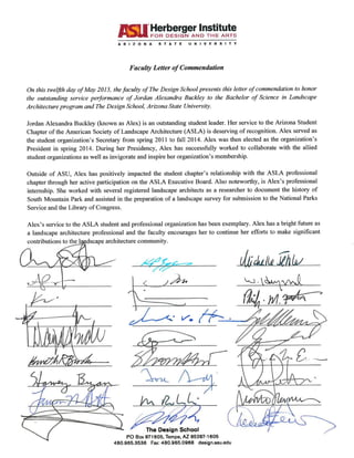 Faculty Letter of Commendation | PDF