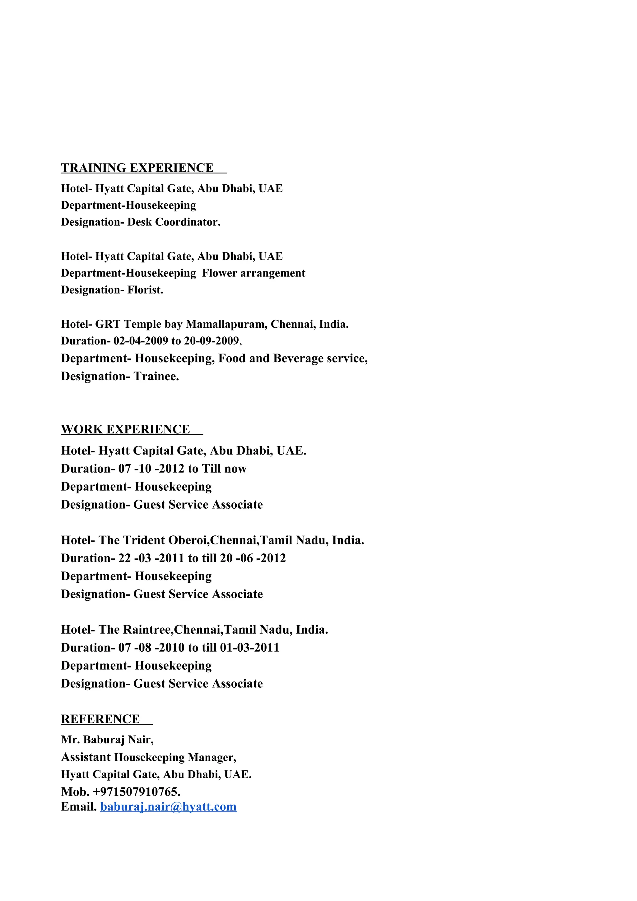 Arulraj Resume | ODT