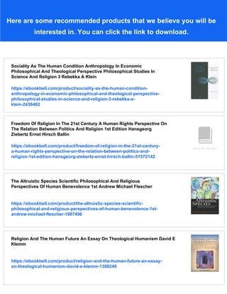 Religion And The Human Prospect Alexander Saxton | PDF
