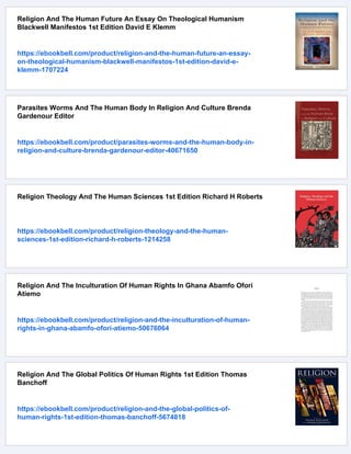 Religion And The Human Prospect Alexander Saxton | PDF