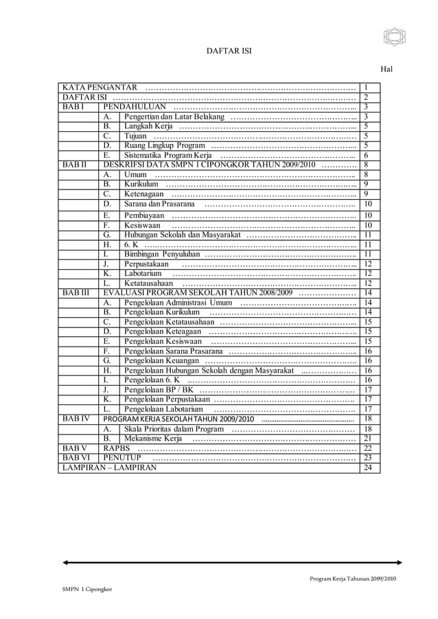 24456537 contoh-program-kerja-sekolah | PDF