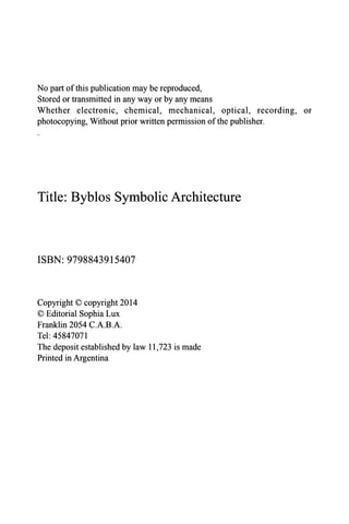 Byblos Symbolic Architecture Kurilo Diego | PDF