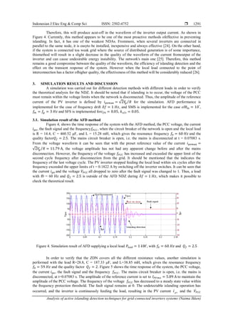 Analysis of active islanding detection techniques for gridconnected ...