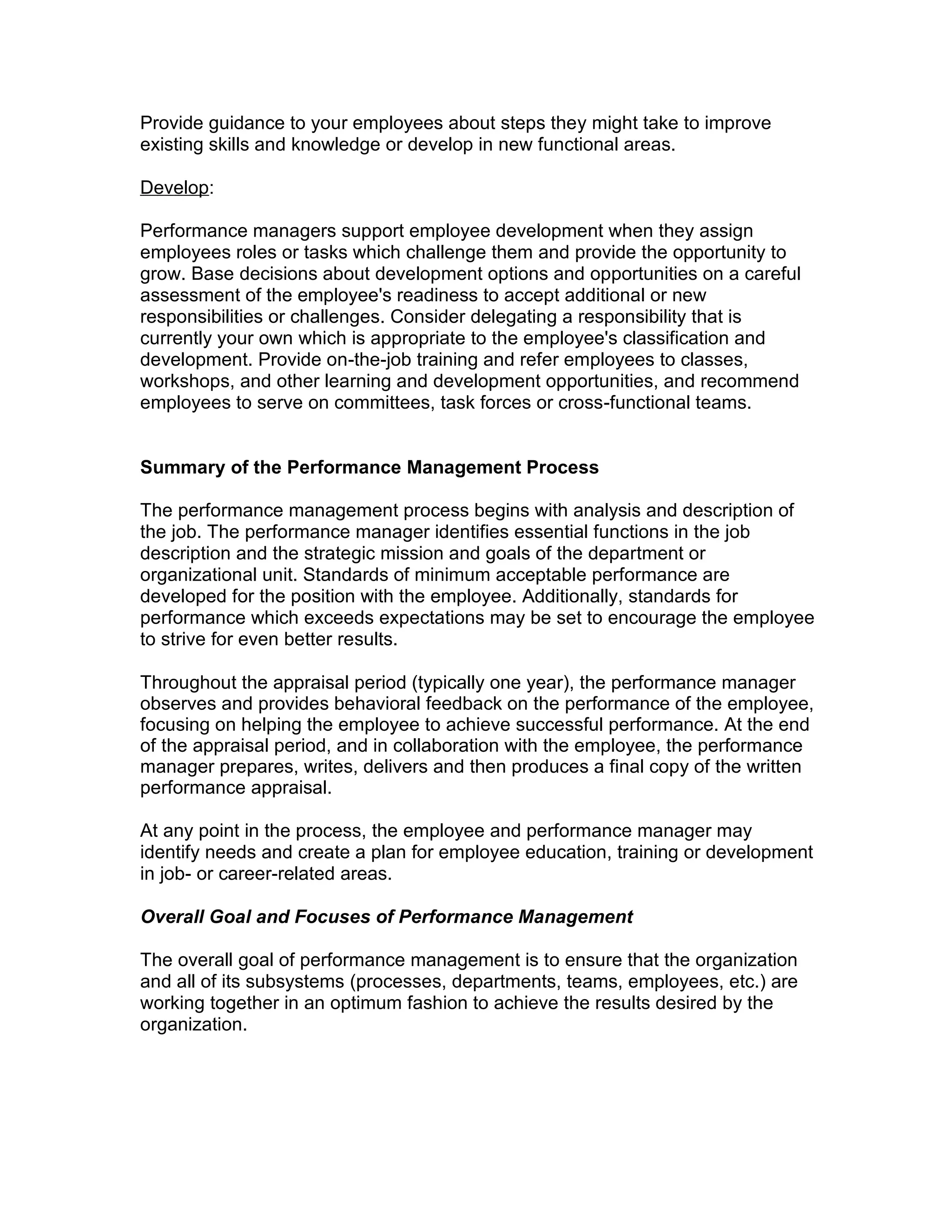 What Is Performance Management System | PDF