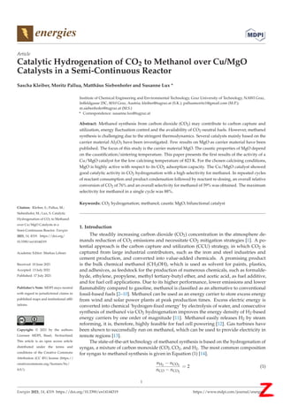 Catalytic Processes For Co2 Utilization Markus Lehner Juergen Karl | PDF