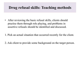 Cognitive Behaviour therapy for Substance abuse | PPTX