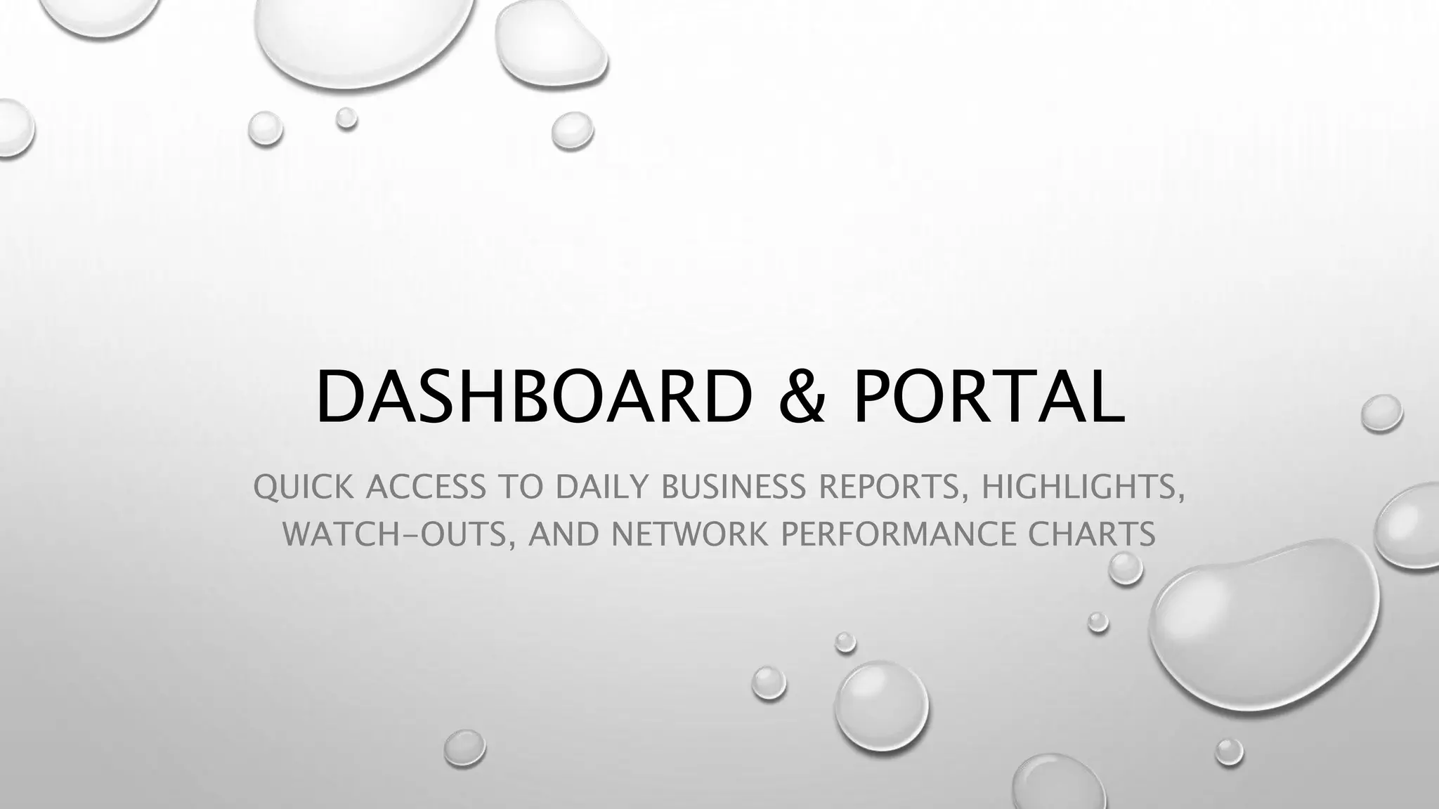 Dashboard & Portal | PPT