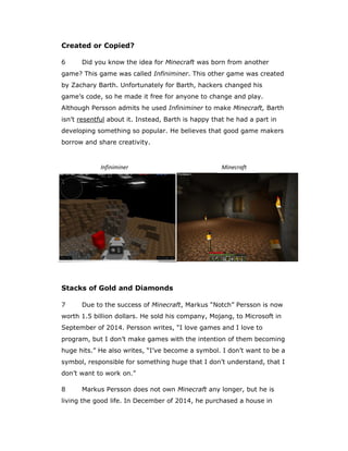 Minecrafted Success Text | PDF