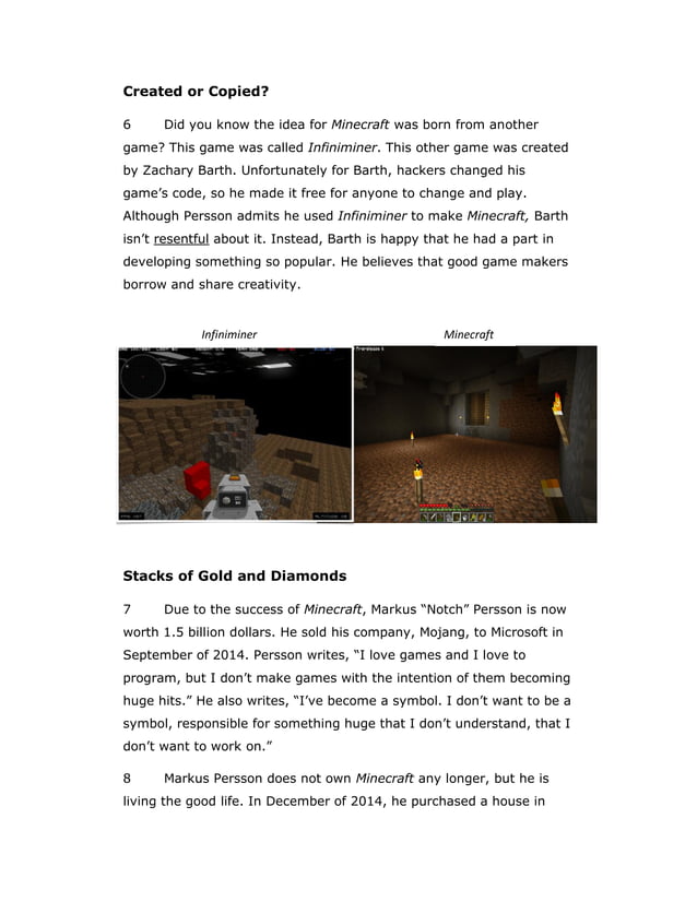 Minecrafted Success Text | PDF