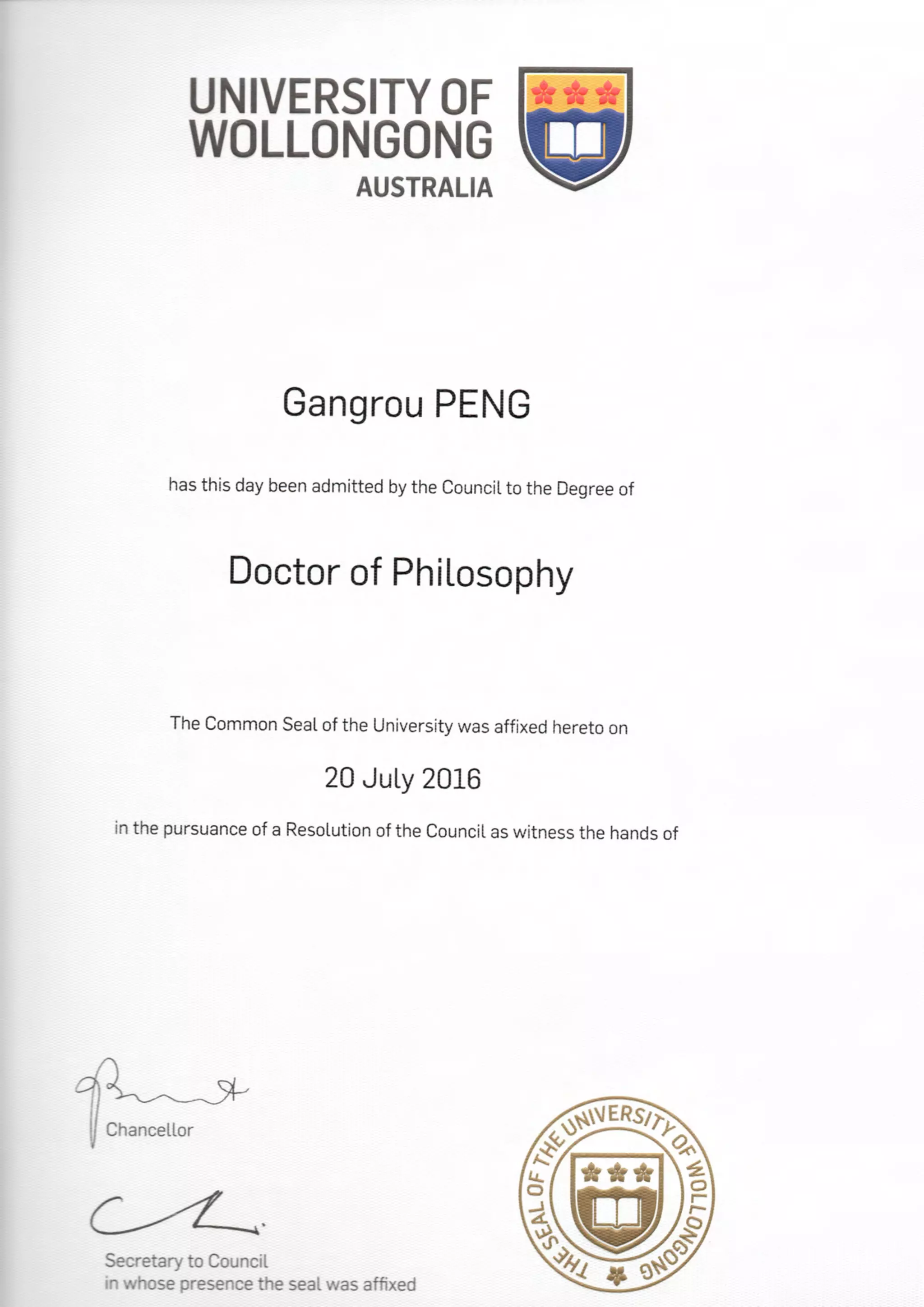 Transcript and certificate | PDF