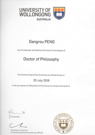 Transcript and certificate | PDF