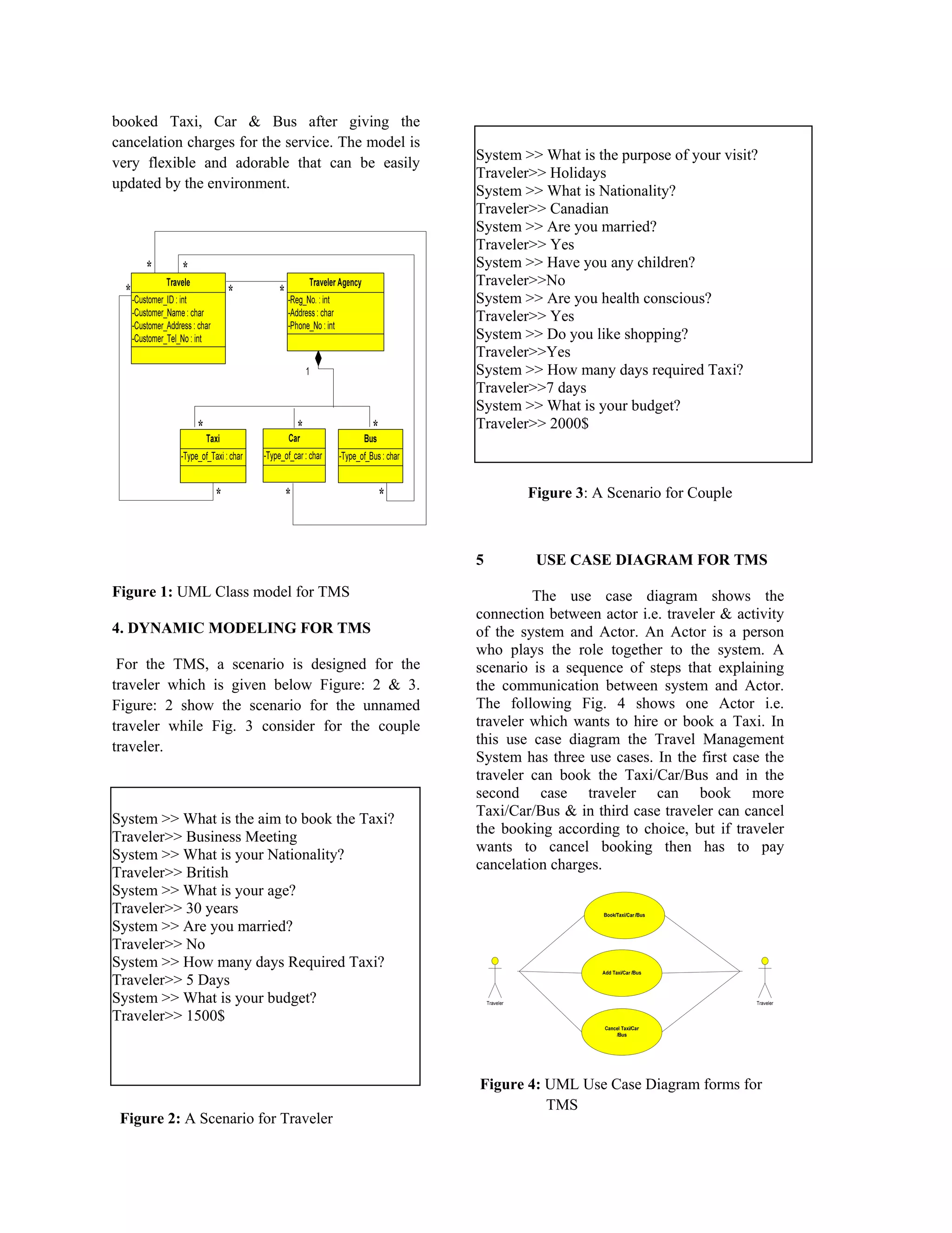 object oriented uml modeling for traveler management system | PDF ...