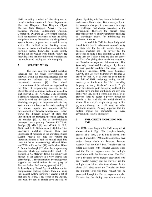 object oriented uml modeling for traveler management system | PDF | Computing | Technology ...