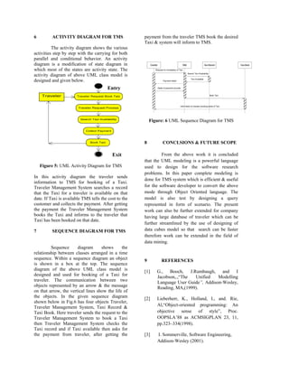 object oriented uml modeling for traveler management system | PDF