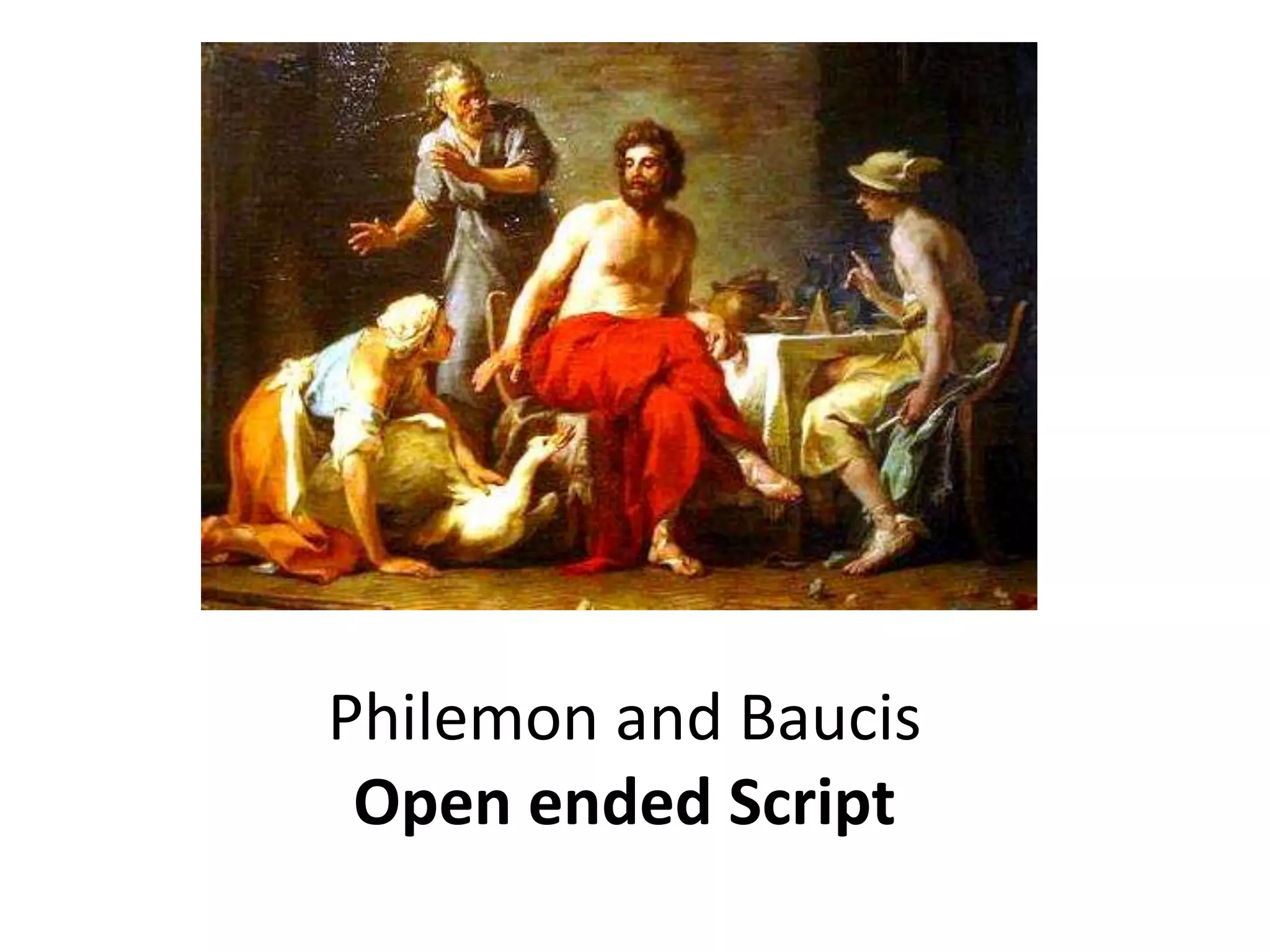 Philemon and baucis open ended script - Transactional Analysis | PPTX