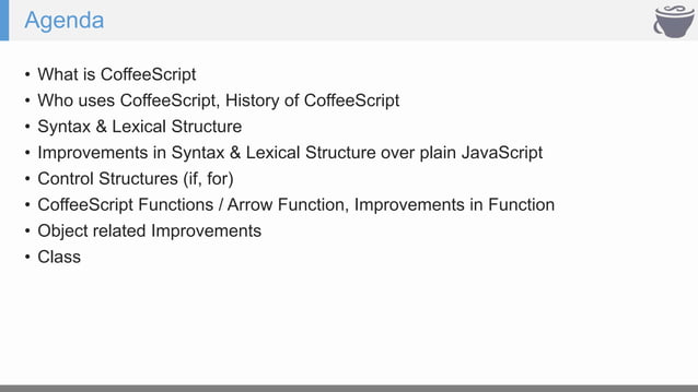 Overview of CoffeeScript | PPT