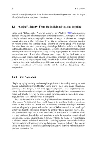Science Identities Theory Method And Research Henriette Tolstrup ...