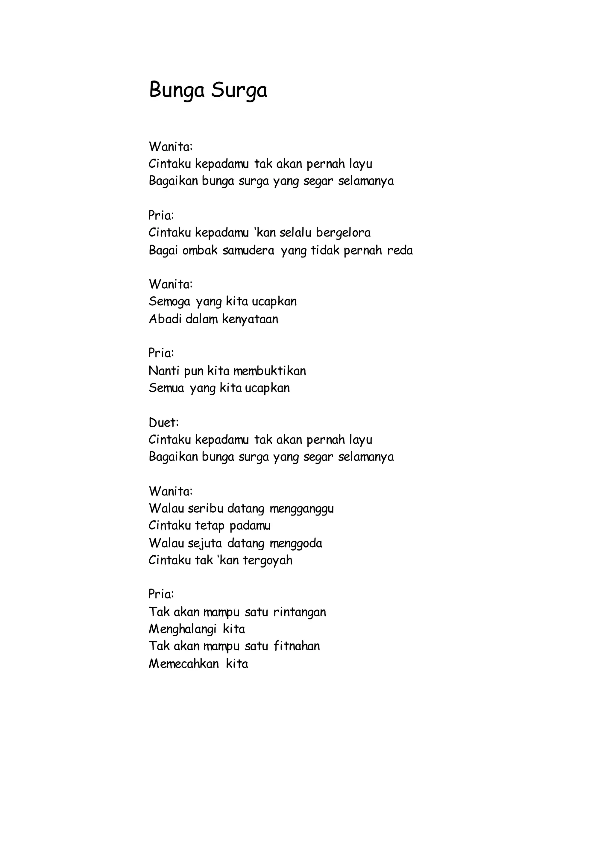 Lirik Lagu Rhoma Irama LENGKAP A-Z (260+ Lagu) | DOCX