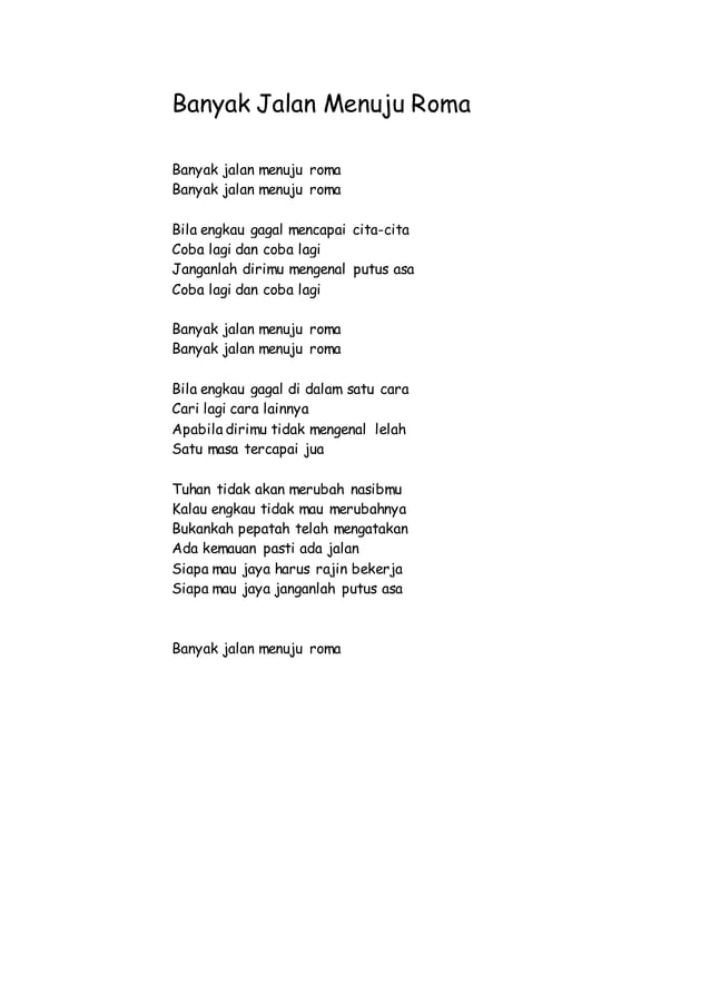 Lirik Lagu Rhoma Irama LENGKAP A-Z (260+ Lagu) | DOCX