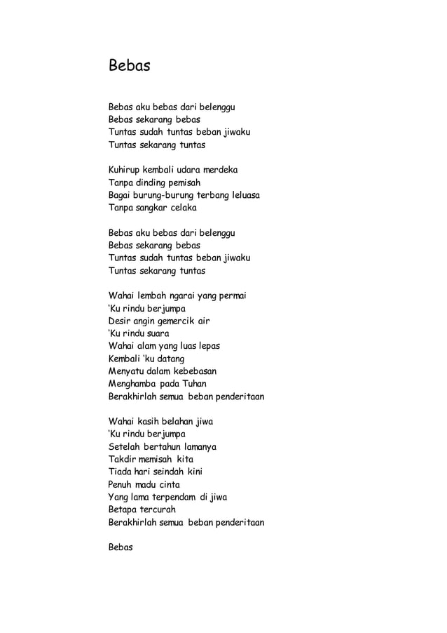 Lirik Lagu Rhoma Irama LENGKAP A-Z (260+ Lagu) | DOCX