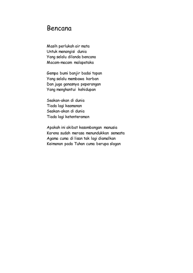 Lirik Lagu Rhoma Irama LENGKAP A-Z (260+ Lagu) | DOCX