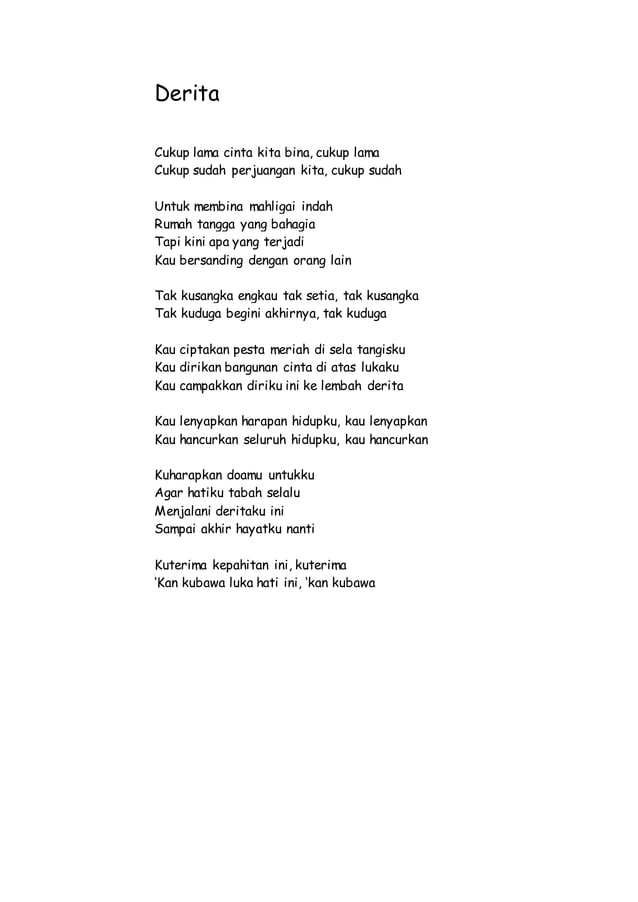 Lirik Lagu Rhoma Irama LENGKAP A-Z (260+ Lagu) | DOCX