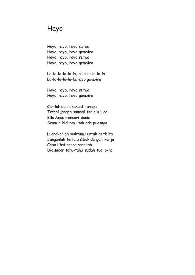 Lirik Lagu Rhoma Irama LENGKAP A-Z (260+ Lagu) | DOCX